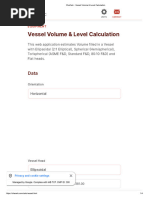 Vessel Volume - Calculation | PDF
