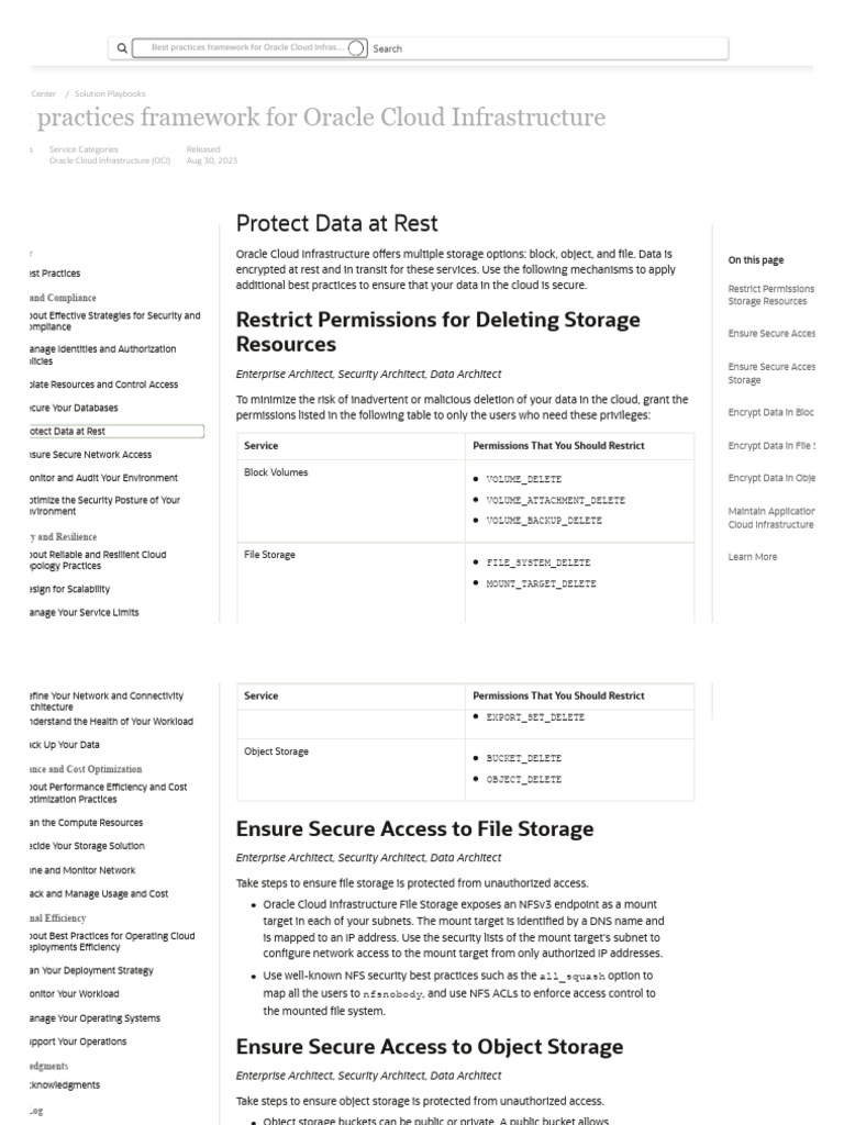OCI Protect Data at Restttttttt | PDF | Cloud Computing | Encryption