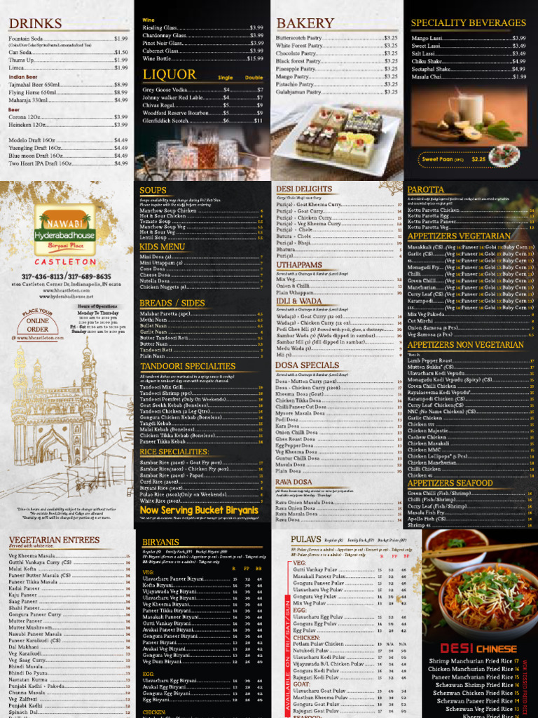HH Castleton Menu | PDF | Drink | Fermented Drinks