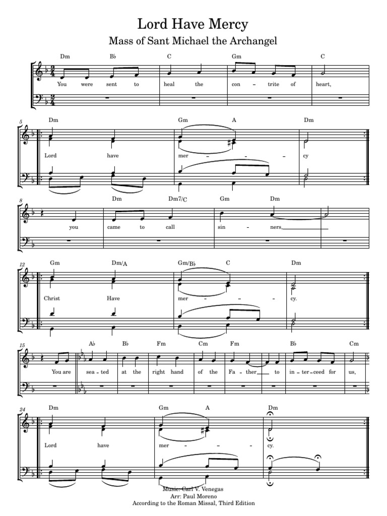 Lord Have Mercy | PDF | Mass (Liturgy) | Christian Worship And Liturgy