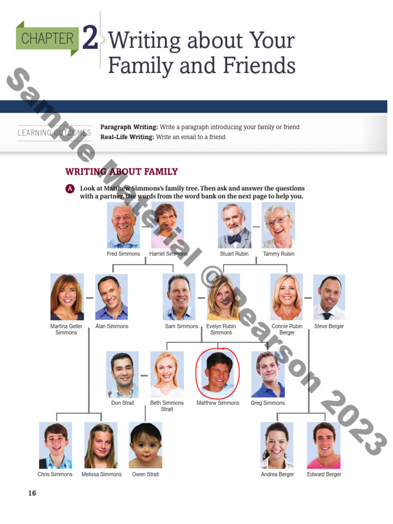 Ready To Write - My Family | PDF | Pronoun | Plural
