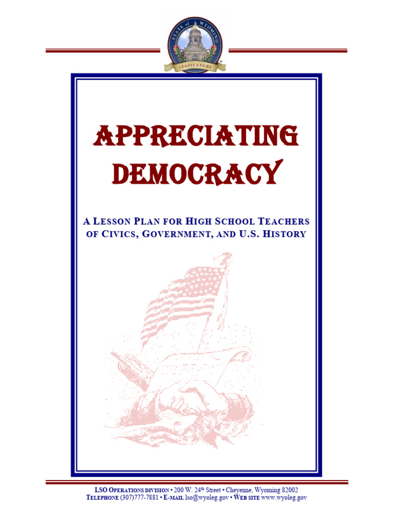 High School Democracy Lesson Plan | PDF | Constitutional Convention ...