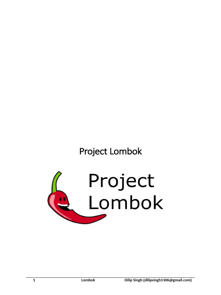 Lombok | PDF | Class (Computer Programming) | Java (Programming Language)