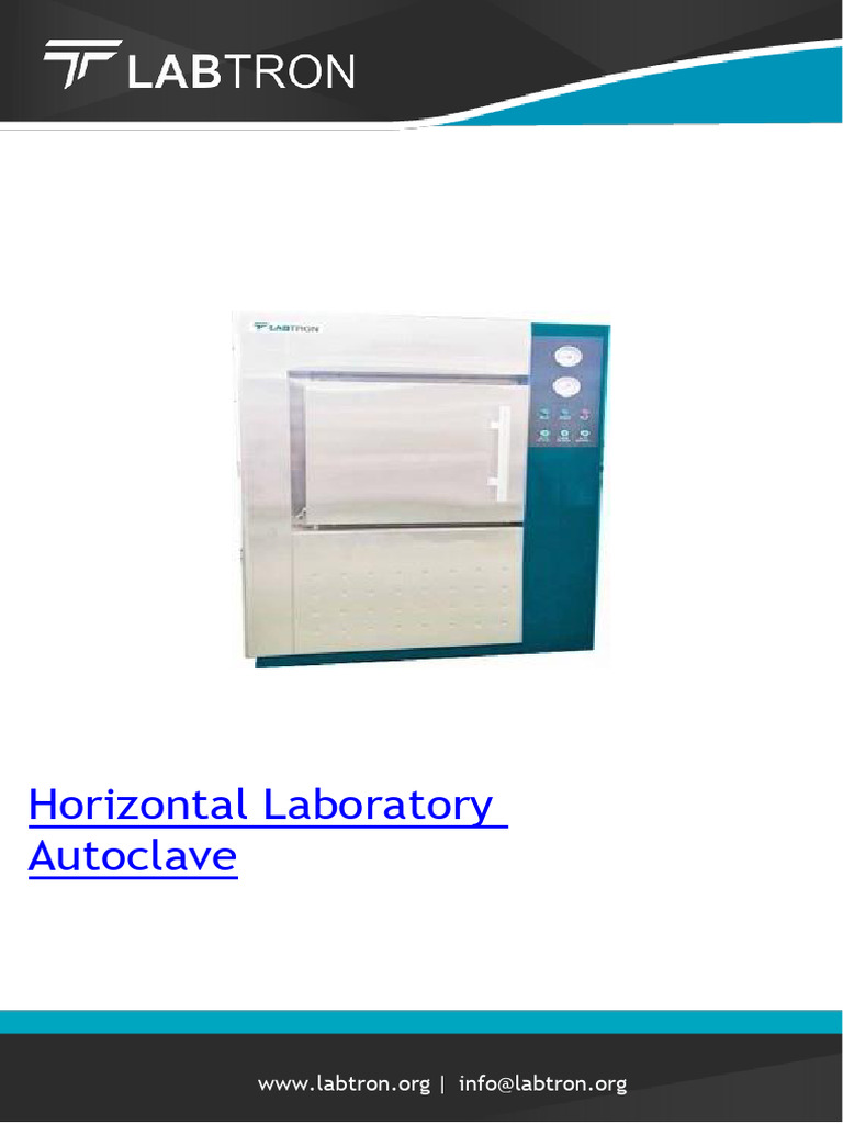 Horizontal Laboratory Autoclave 16 | PDF