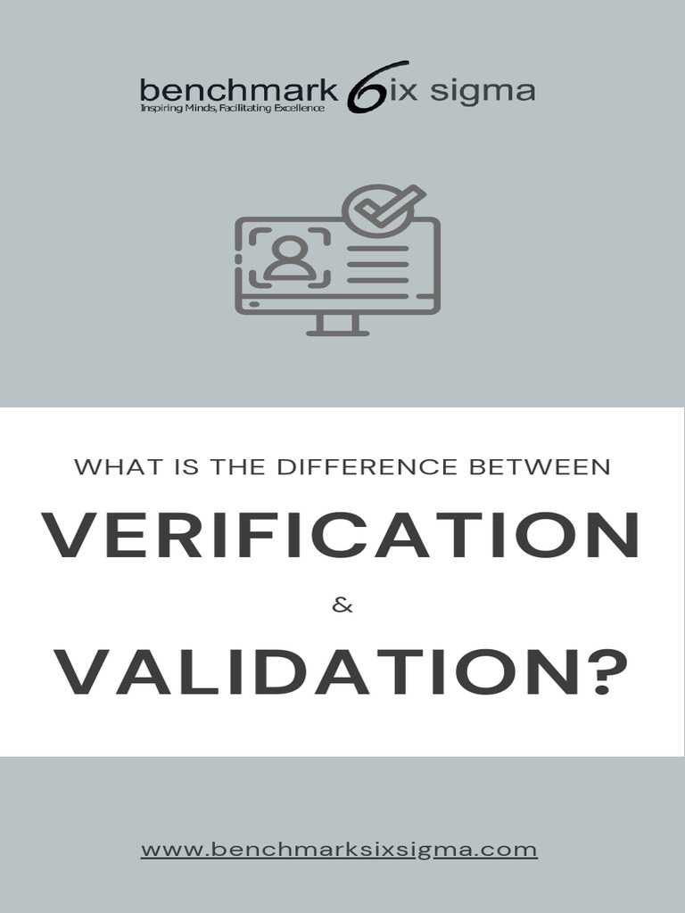 Verification Vs Validation | PDF