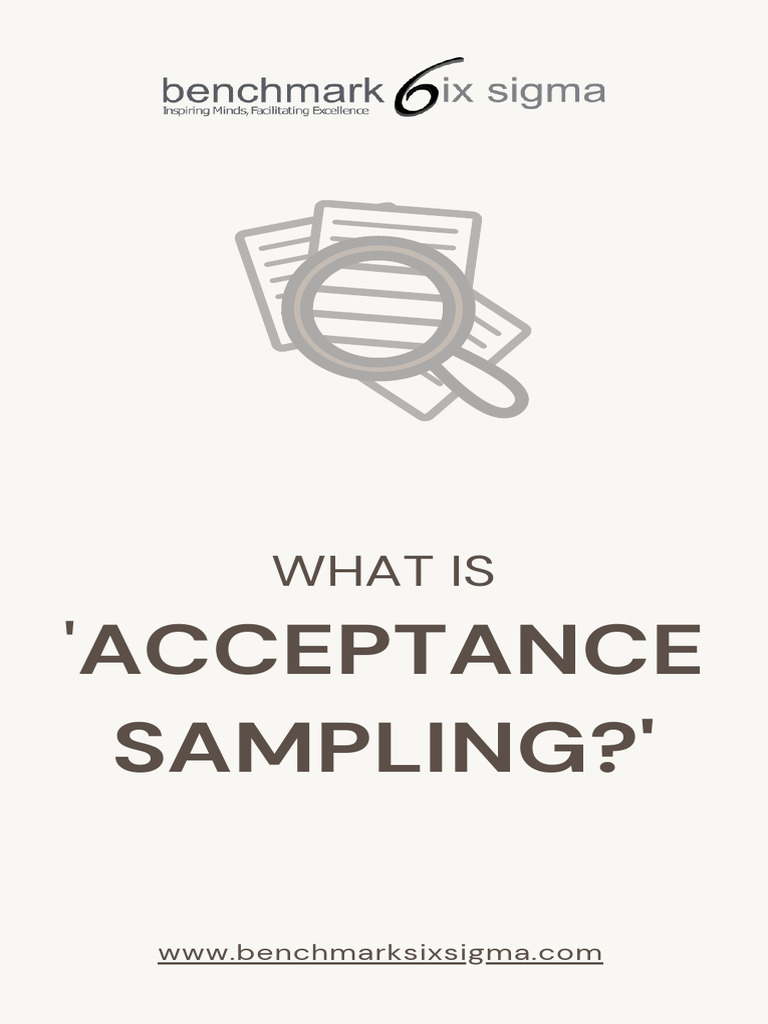 What Is Acceptance Sampling | PDF | Sampling (Statistics) | Quality Assurance
