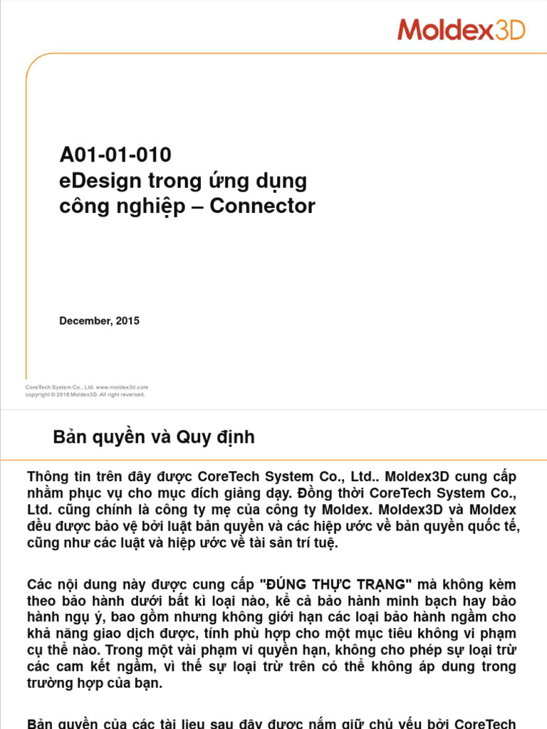 A01-01-004 Introduction To Mold Design - VN | PDF