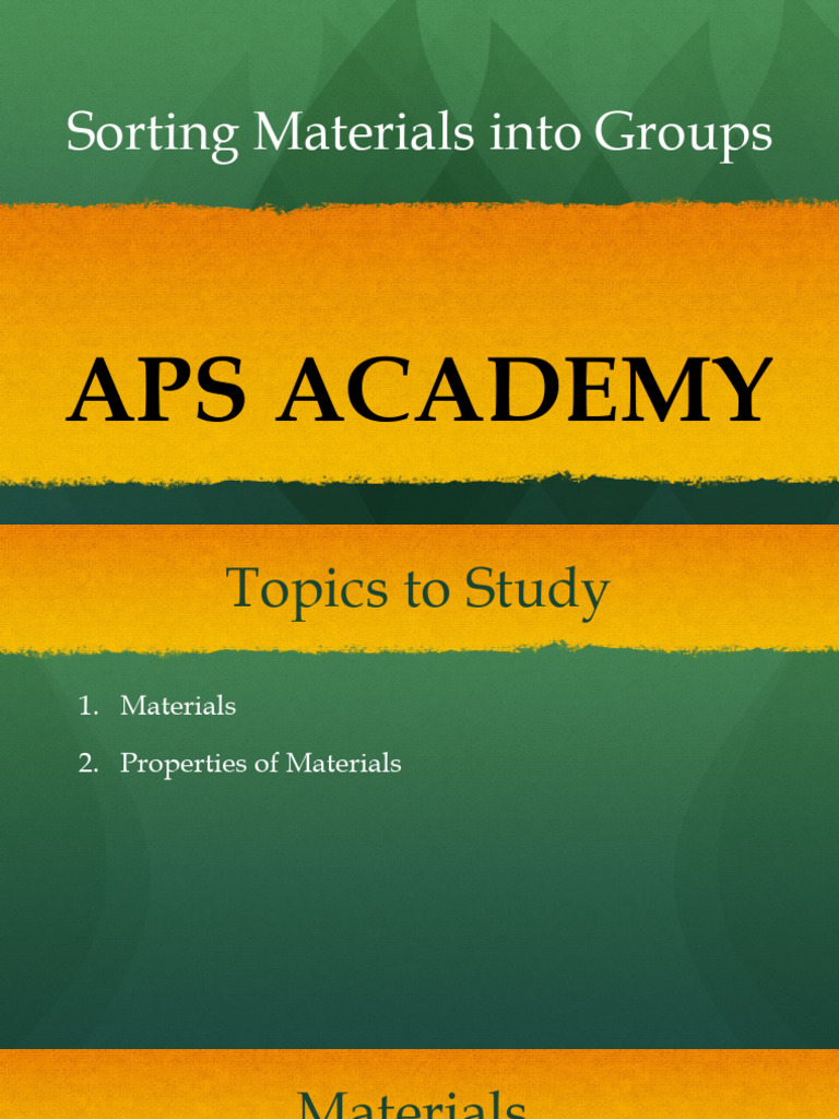 Sorting Materials Into Groups | PDF | Solubility | Water