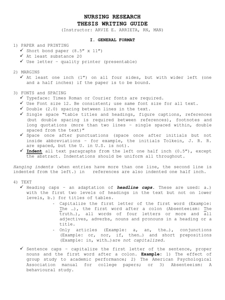 Thesis Writing Guide For STUDENTS | PDF | Validity (Statistics) | Theory