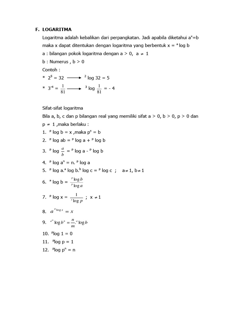 LOGARITMA | PDF