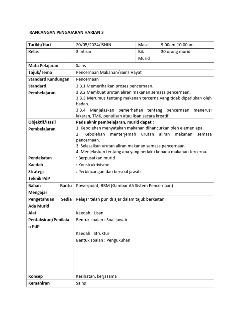 RPH 3 (Masteri) | PDF