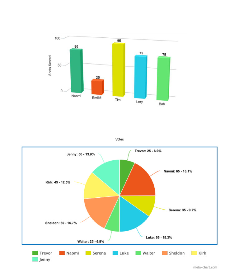 Bar Graphs and Pie Charts Examples | PDF