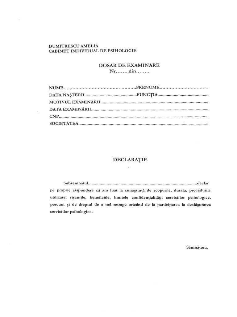 Test Psihologic | PDF