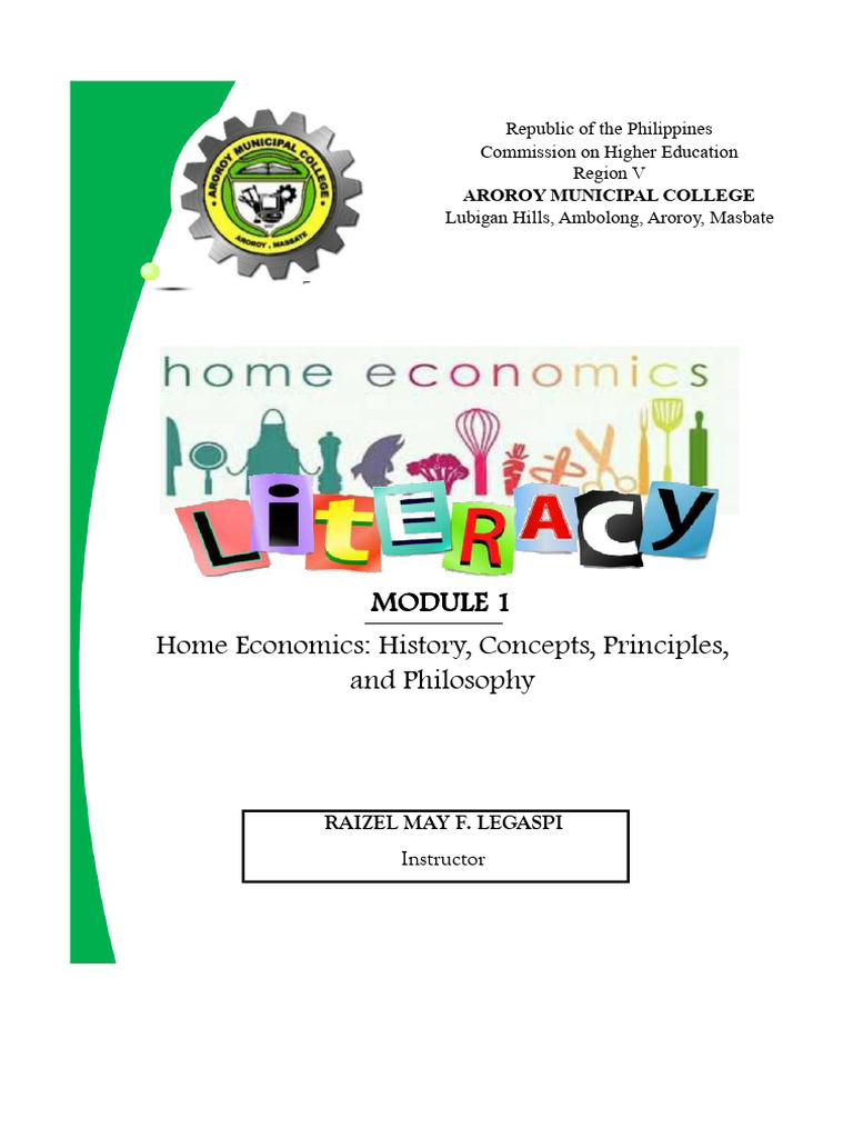 Home Economics Literacy Module 1 2 Compress | PDF | Home Economics ...