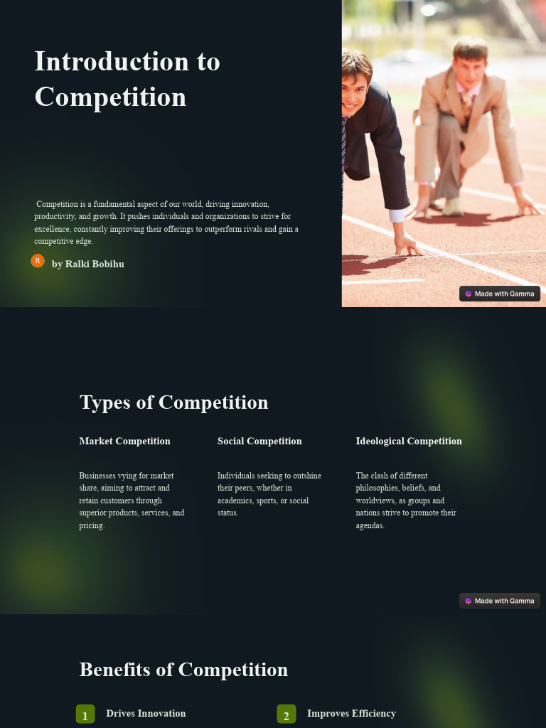 Introduction To Competition | PDF | Competition | Innovation