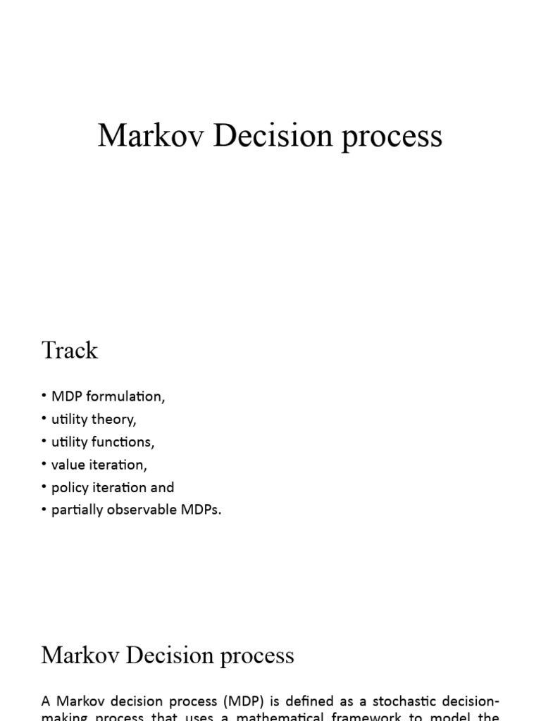 Unit-4 MDP | PDF | Applied Mathematics | Cognitive Science