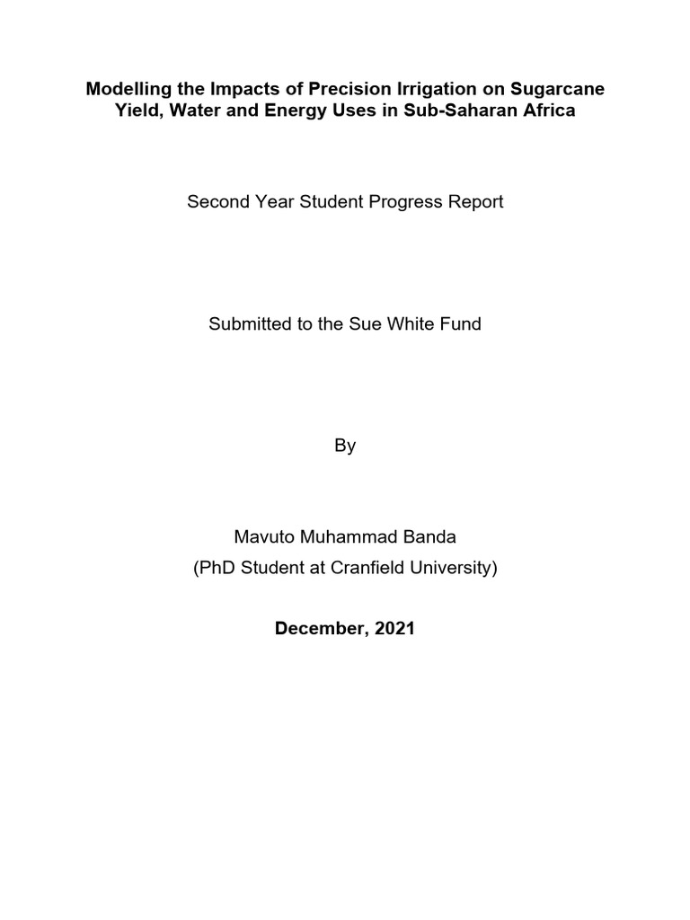 Sue White Fund Modelling The Impacts of Precision Irrigation | PDF ... Sue White Fund Modelling The Impacts of Precision Irrigation | PDF ...