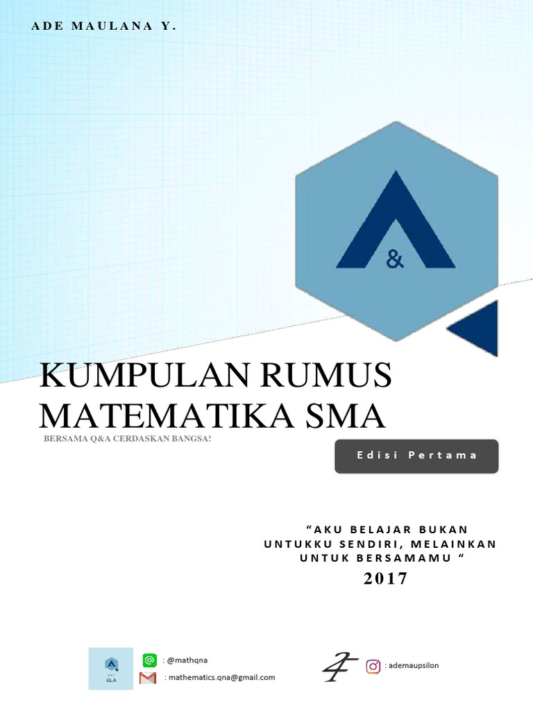 Rumus Matematika SMA Lengkap dan Praktis | PDF | Metode & Bahan Ajar