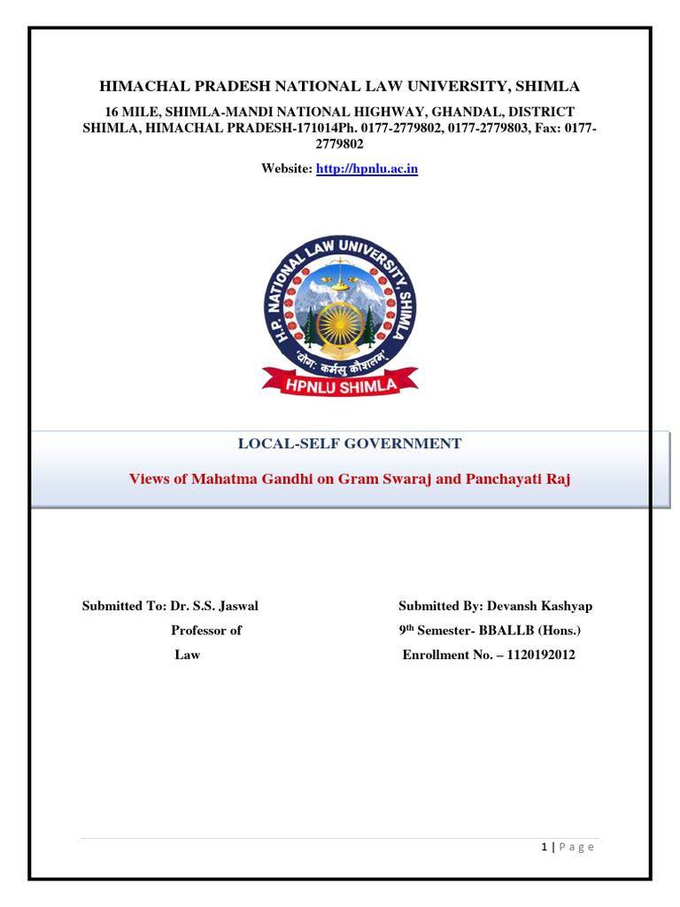 Devansh Kashyap LSG Assignment | PDF | Social Science