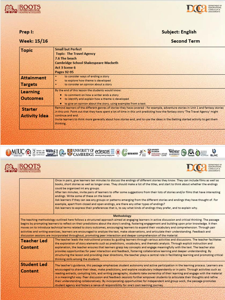 Small But Perfect Topic: The Travel Agency 7.6 The Beach Cambridge ...