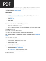 IR330 Tax Code Declaration Form 2025 | PDF | Taxation | Public Finance