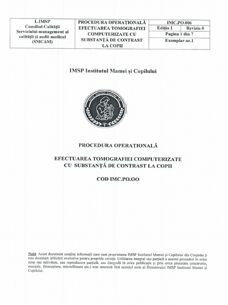 Procedura Operationala 26.01.2023 | PDF