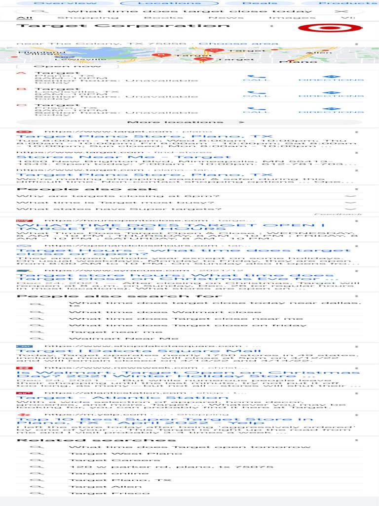 What Time Does Target Close Today - Google Search | PDF | Workweek And ...