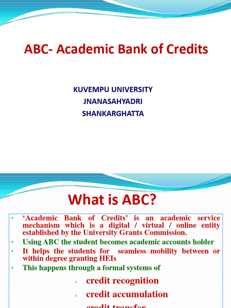 ABC ID Creation Guidance PPT For Students | PDF