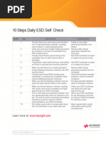 ESD CHECK SHEET | PDF | Power (Physics) | Electronic Engineering