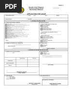 CS Form No. 6, Revised 2020 (Application For Leave) (Secured) | PDF