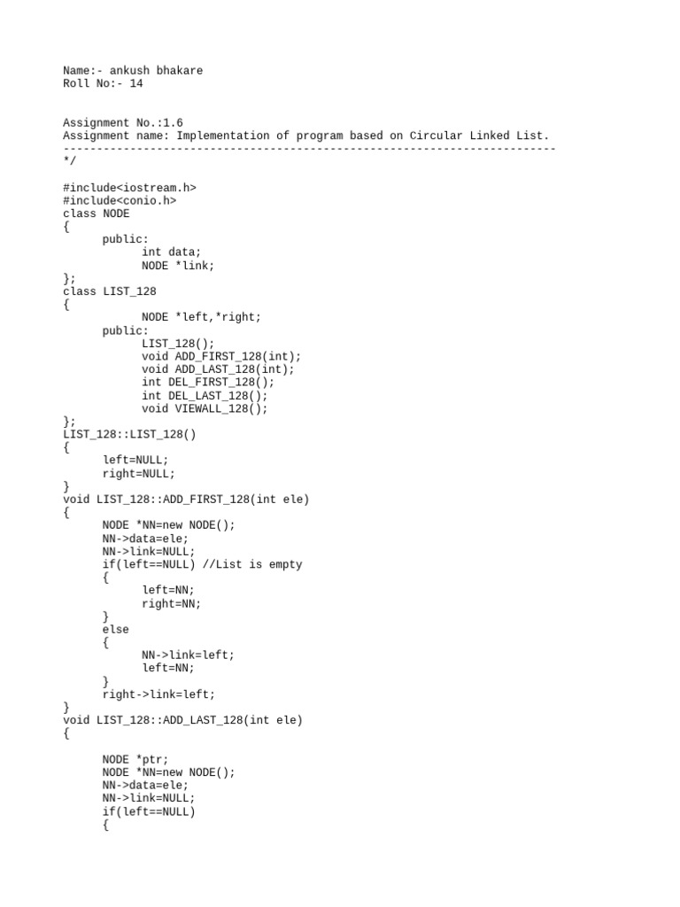 CLL 1 | PDF | Computer Programming | Data