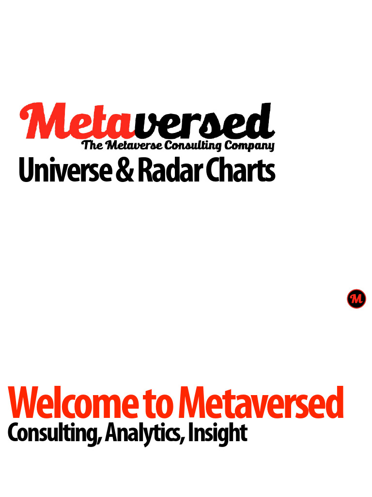 Metaverse Universe - Radar q2 22 | PDF | Virtual Reality | Private Sector
