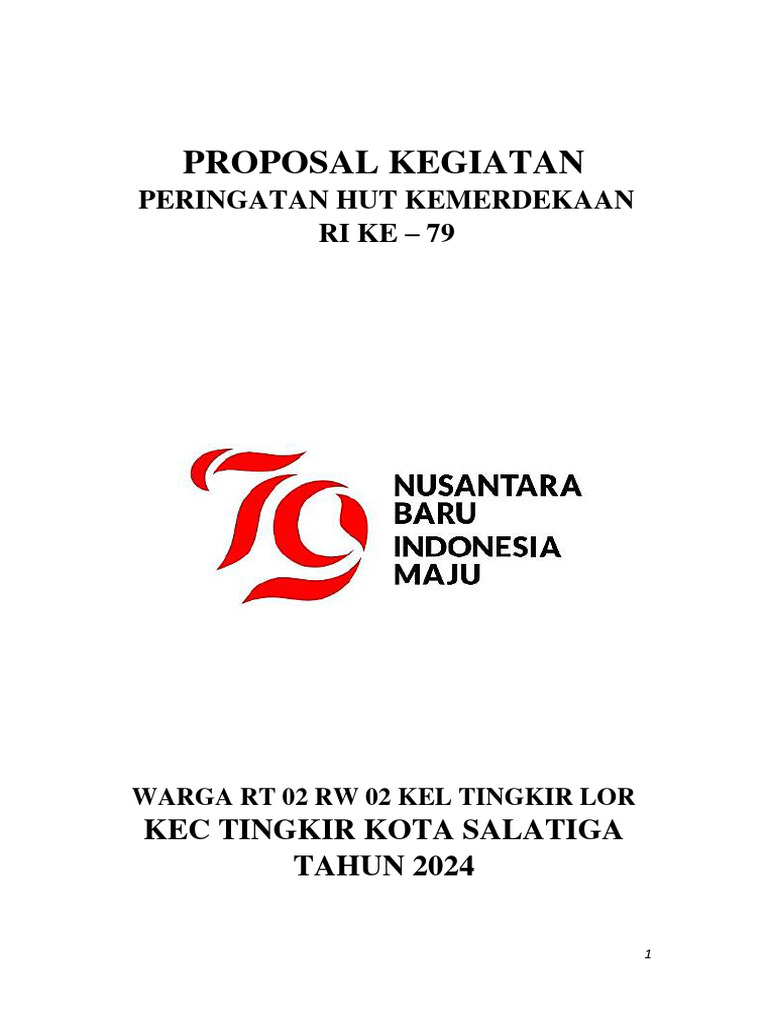 Proposal RT 02 | PDF | Griya & Taman | Sains & Matematika
