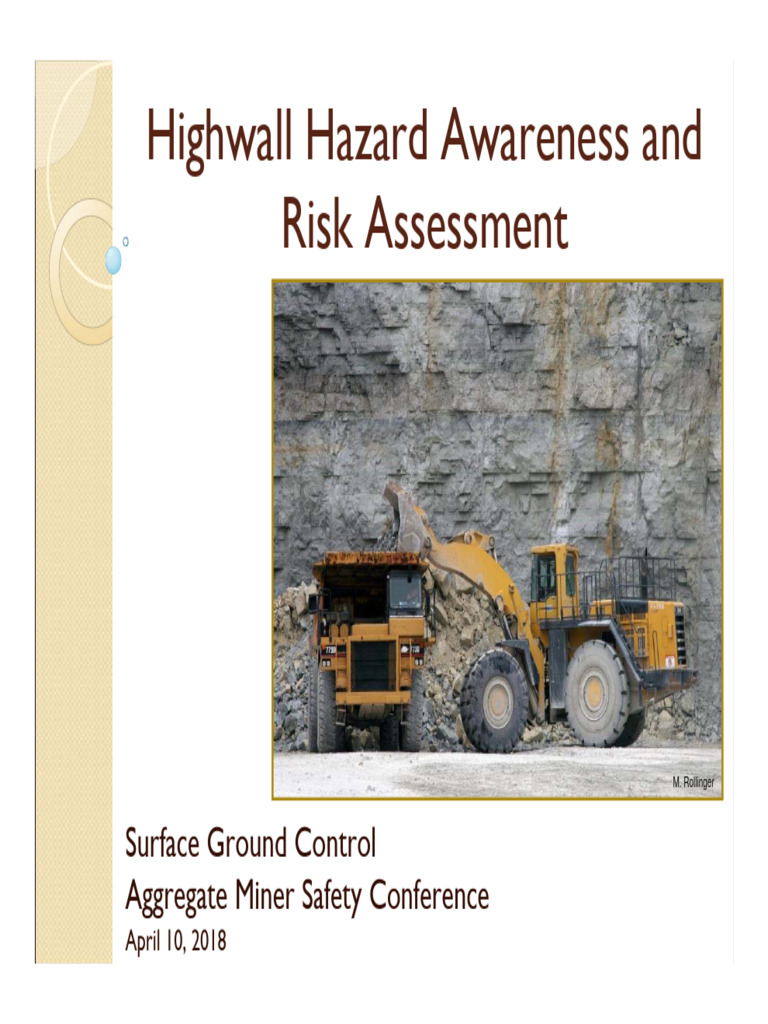 Ground Control Hazard Awareness and Risk Assessment Iaap | PDF | Coal ...