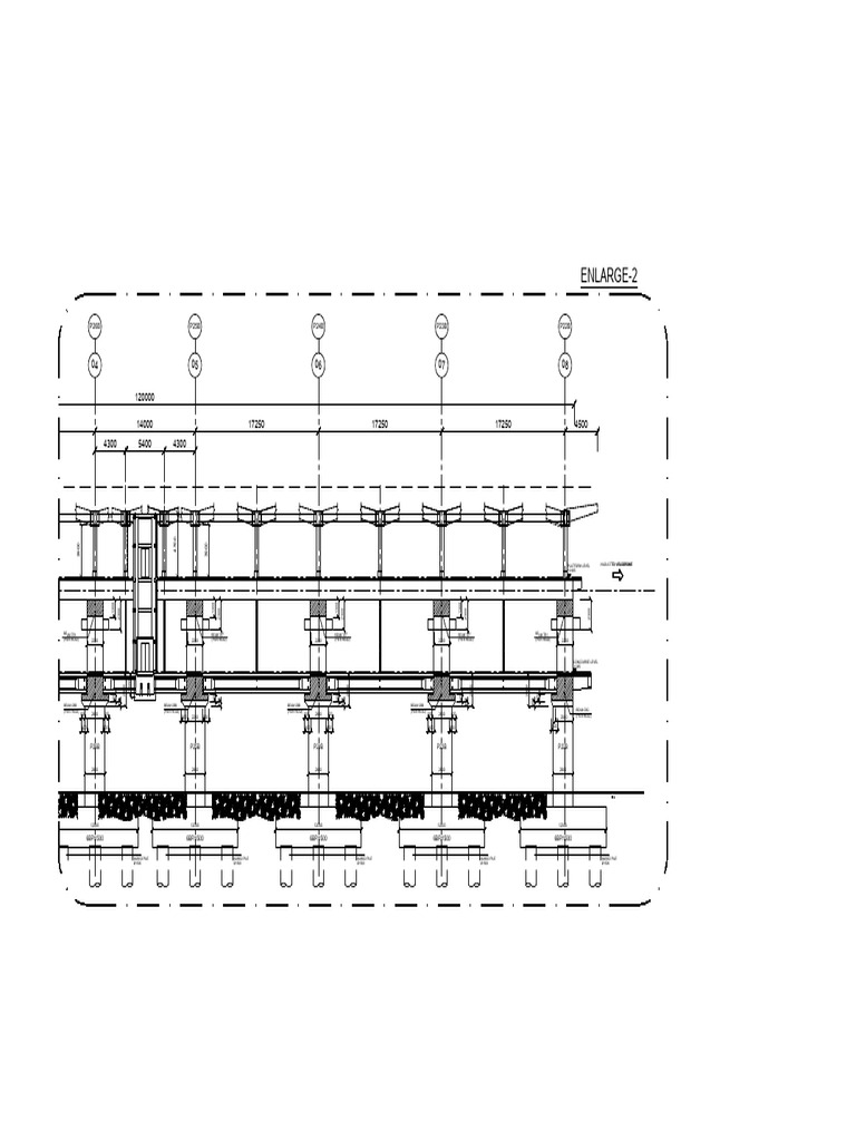 06A. LONG SECTION GRID A&C + SECT-1 04JAN2024 1.1-Layout1 | PDF | Structural Engineering ...