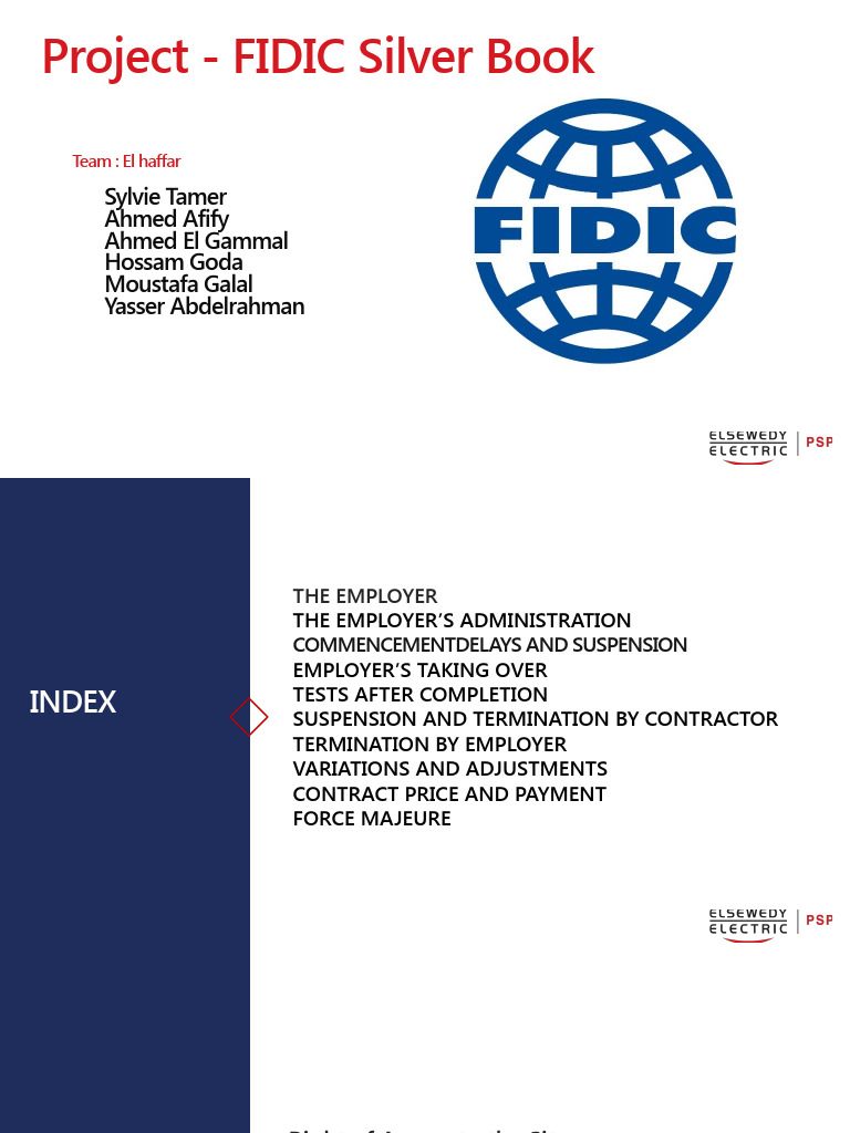 Fidic Silver Book Project Meeting Summary Pdf Employment Damages