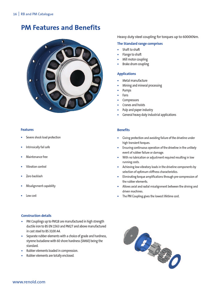 Heavy-Duty PM Couplings Catalogue | PDF | Mechanical Engineering | Machines