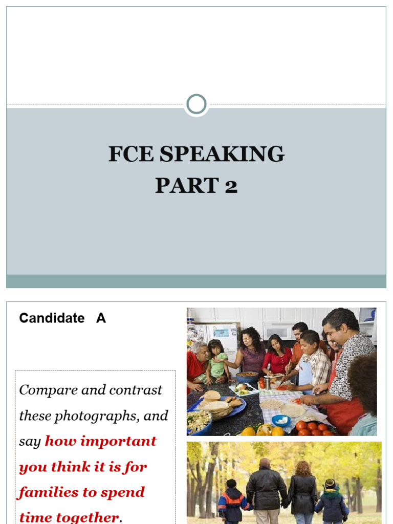 FCE Speaking: Photo Comparison Guide | PDF | Language Arts & Discipline ...