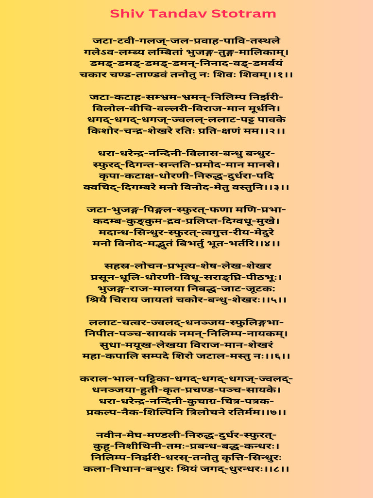 Shiv Tandav PDF | PDF