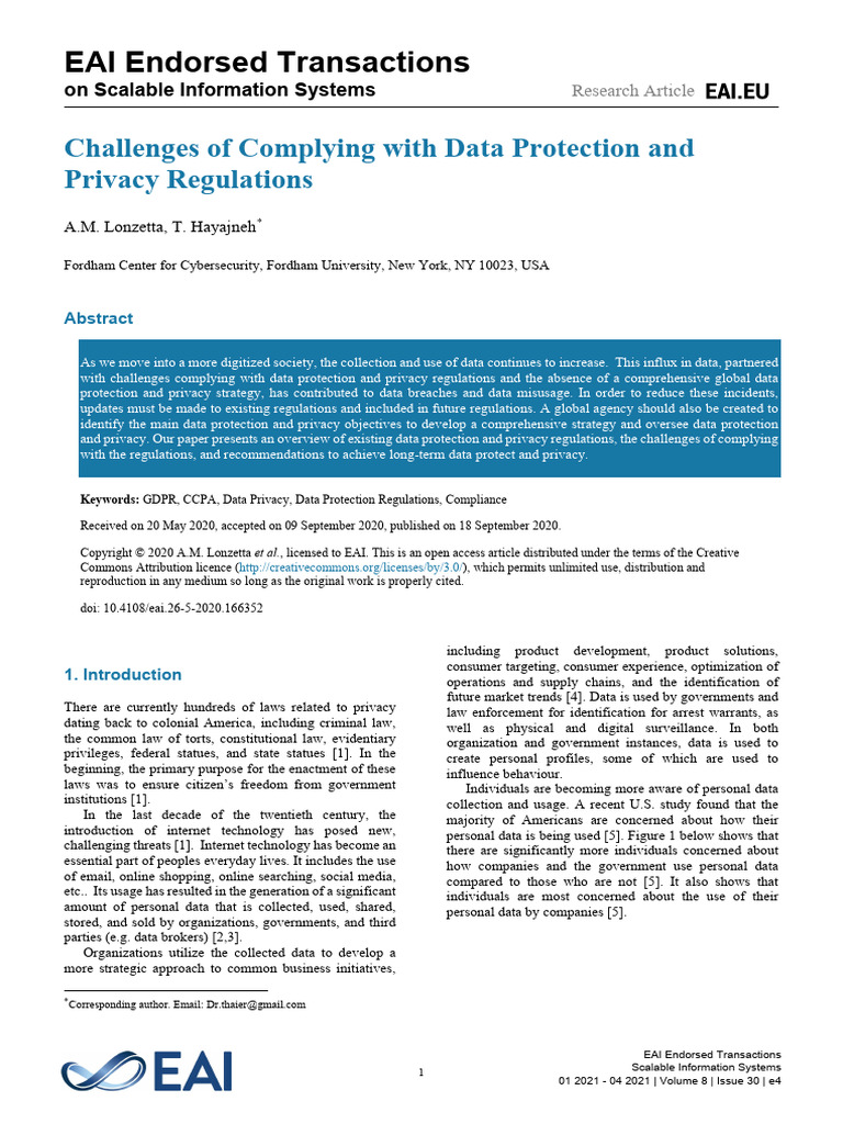 Eai 26-5-2020 166352 | PDF | Privacy | Information Privacy