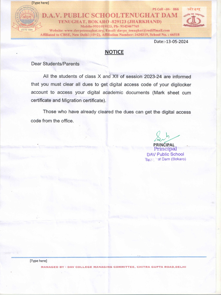 Notice For XTH and XIIth 2023-2024 | PDF