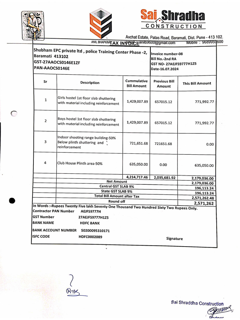 PTC PH 02 Saishradha Tax Invoice 08 | PDF