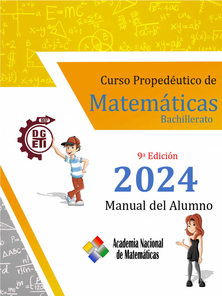 Curso Propedeutico Matematicas 2024 Estudiante Con Marca de Agua | PDF ...
