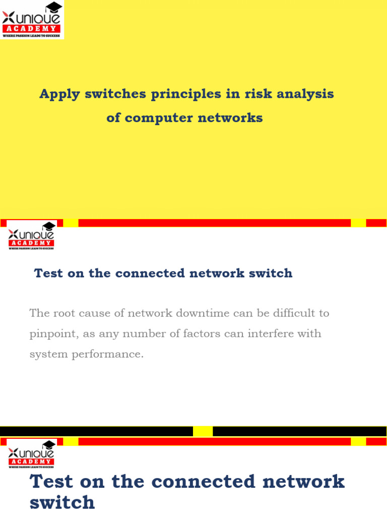 Apply Switches Principles in Risk Analysis of Computer Networks | PDF | Computer Network ...