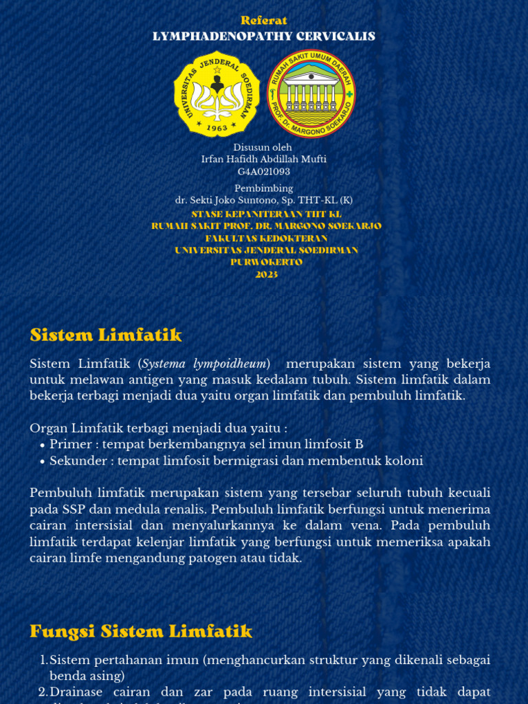 Anatomi dan Fungsi Kelenjar Limfe | PDF
