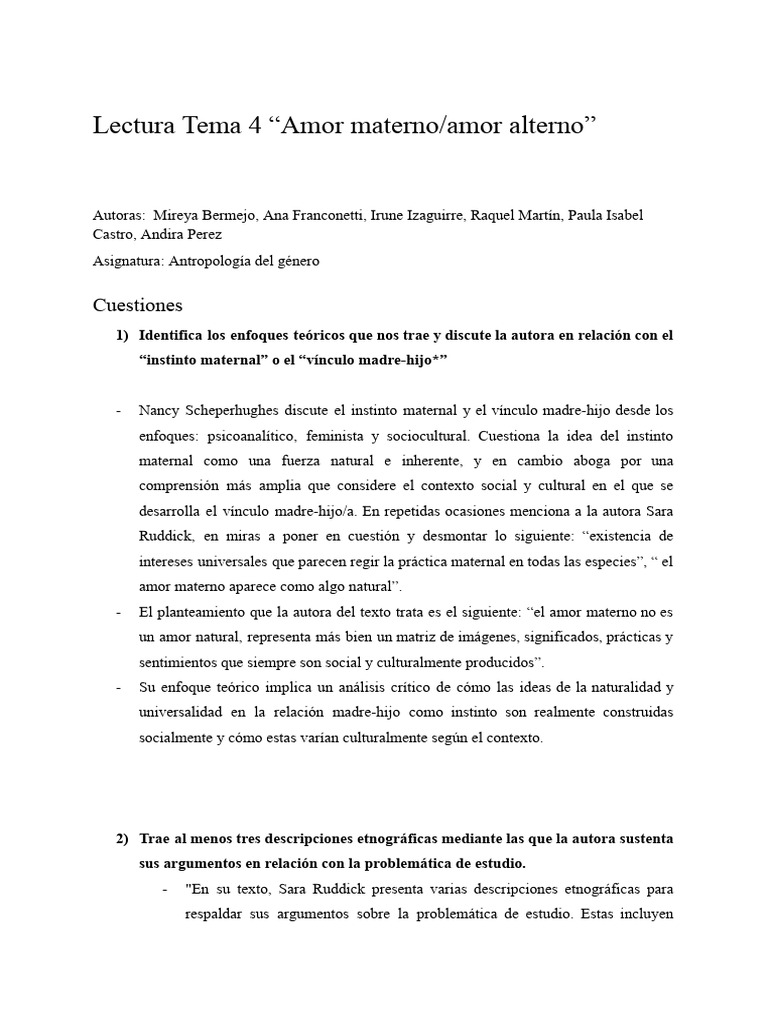 L4 Grupo4 | PDF | Etnografía | Amor