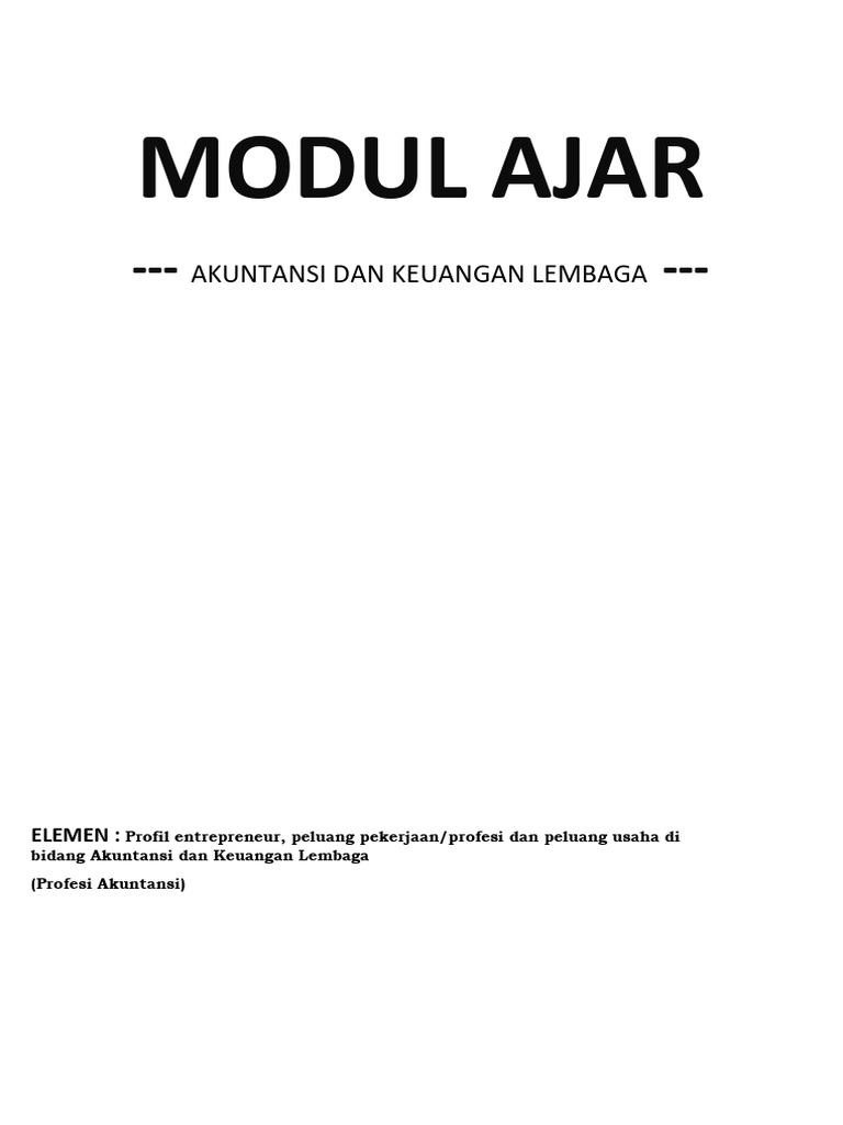 Modul Ajar - Elemen 3 | PDF