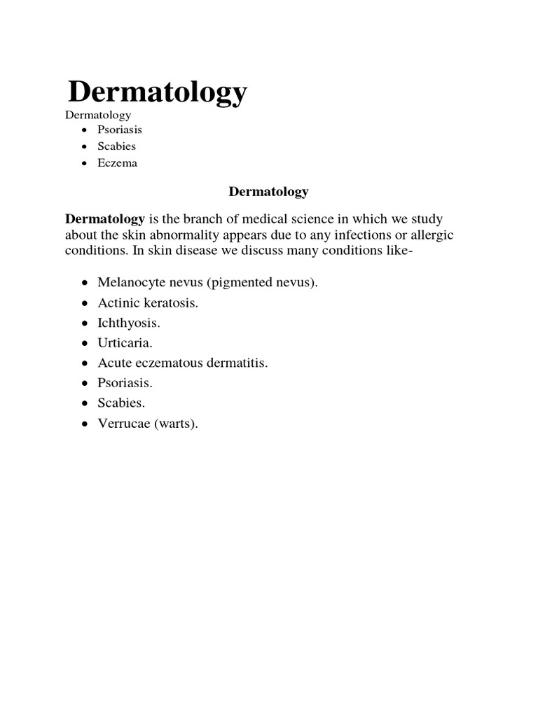 Dermatology | PDF | Psoriasis | Allergy