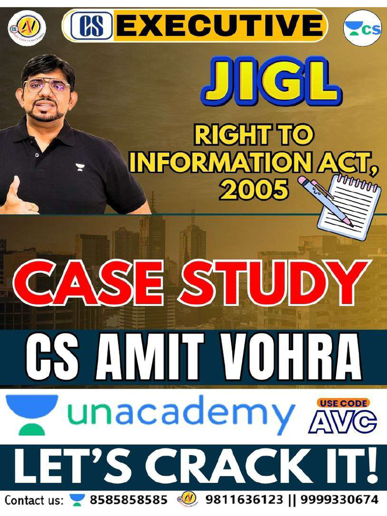 Cs Executive Rti Act Case Study | PDF | Justice | Crime & Violence