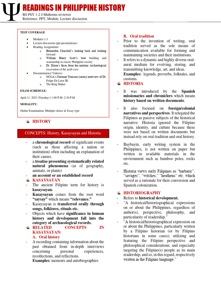 RPH Midterm Reviewer | PDF | Burial | Pottery